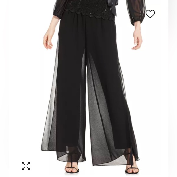 Cache | Pants & Jumpsuits | Vintage 9s Cache Pants Black Sheer Panels ...